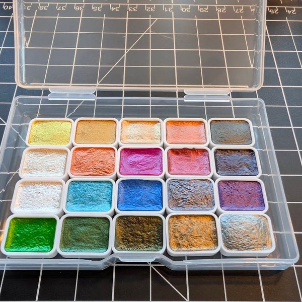Watercolor Palette, Metallic Watercolor Paint, Pearlescent Watercolor ...