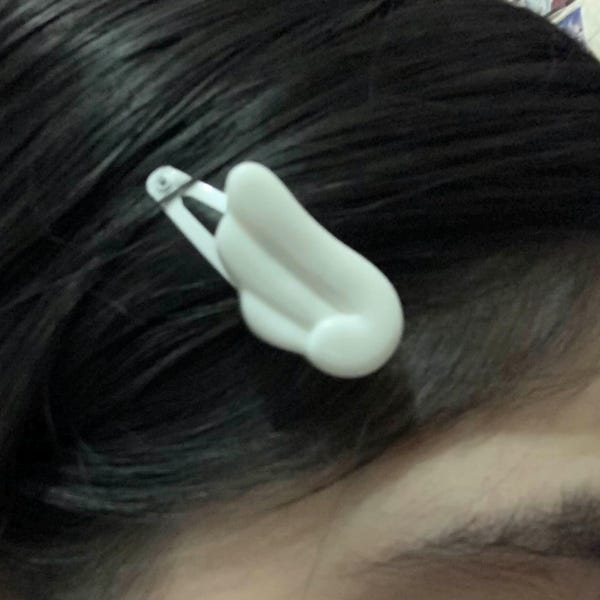 Pretty Angel Wings Hair Clips in White - Etsy