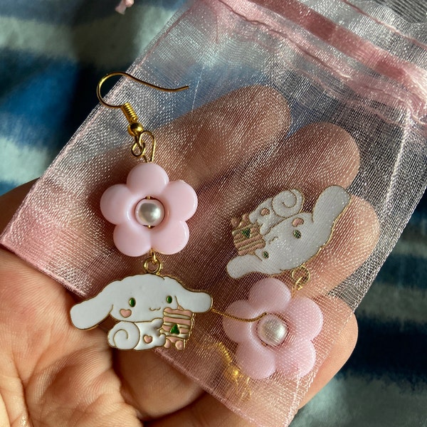 Iridescent Fairy Pearl Flower Fairycore Earrings, Pixie Pixiecore ...