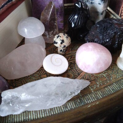 Amphibole Quartz / Angel Wing Phantom Quartz / Hematite Point 84g 8 ...