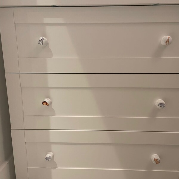 Jungle Animals Drawer Knobs, Drawer Knobs, Furniture Knobs, Children's ...