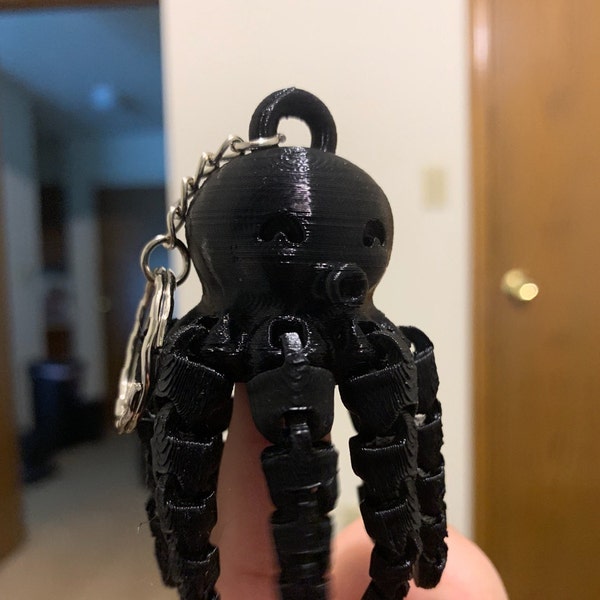3d Printed Articulated Octopus Keychain - Etsy