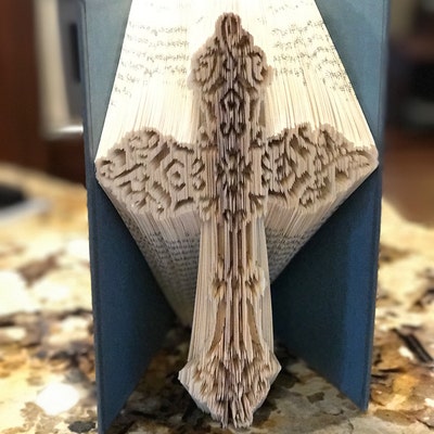 Cross Book Folding PATTERN ONLY - Etsy