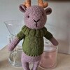 Pdf Pattern for Crocheting a Deer in a Knitted Sweater in English ...
