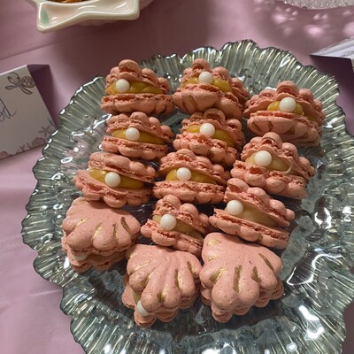 Seashell Macarons 15 or 30 Choose Your Flavors Edible Macaroons French ...