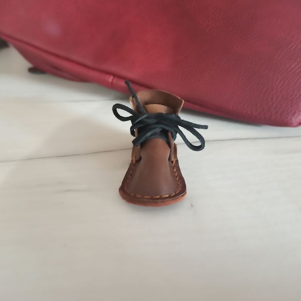 Leather Mini Boot Pattern PDF - Leather Key Pattern - Shoe Keychain ...