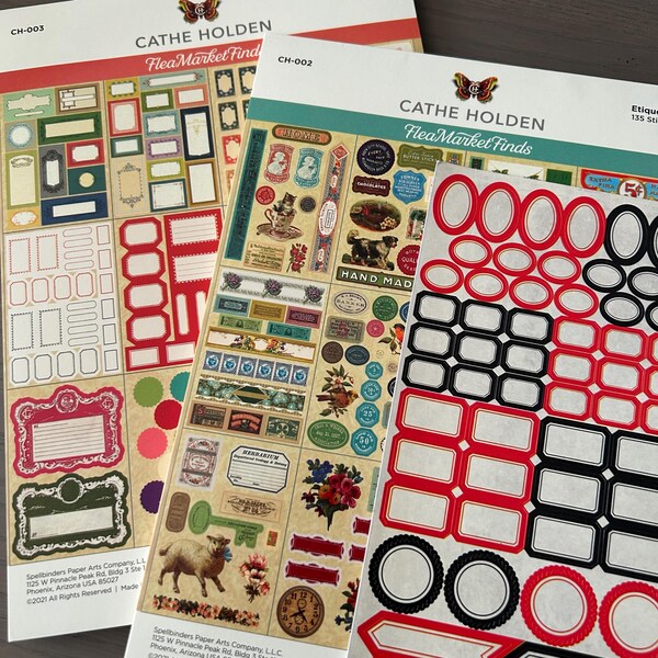 Altered Paper Clips Set of 4 Unique Handmade Junk Journals Romantic ...