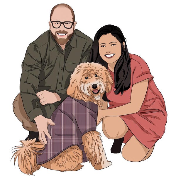 Custom Couple/wedding Drawing, Wedding Portrait, Engagement Drawing ...