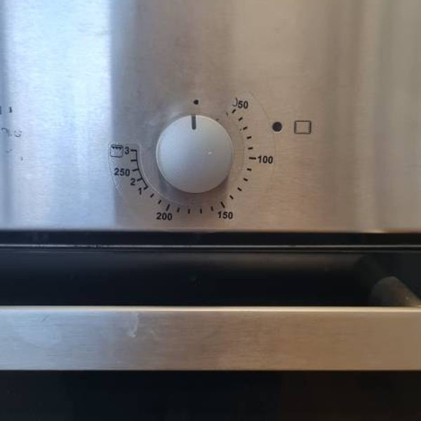 4 Dials Set Lo-med-hi AC/CCW Cooktop Burner Label Black Print Clear ...