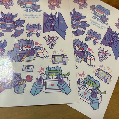 TF MTMTE TFA Starscream Sticker Sheets - Etsy