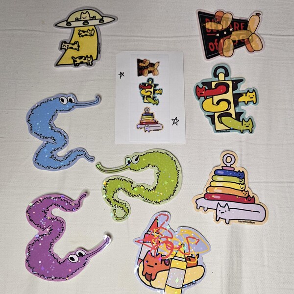 Furby Sticker Pack | Holographic Retro Furby Stickers - Etsy