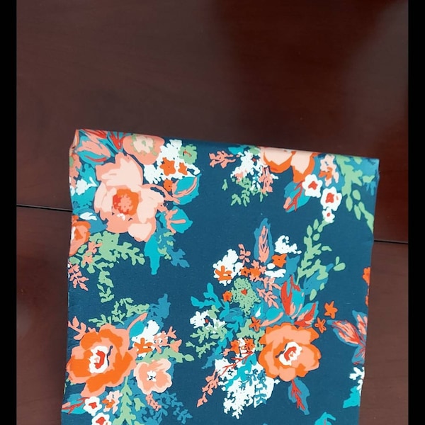 FLORAL BINDER COVER Stretch Fabric Binder Cover, 3 Ring Binder Cover ...