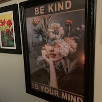 Be Kind to Your Mind Poster, Floral Poster, Floral Print, Garden Art ...