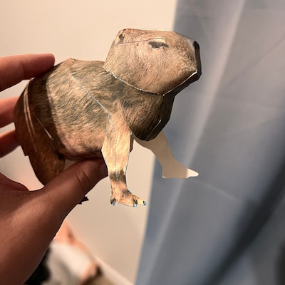 HORNED FROG / 3D Papercraft / Frog Paper Sculpture / Frog Statue / Frog ...