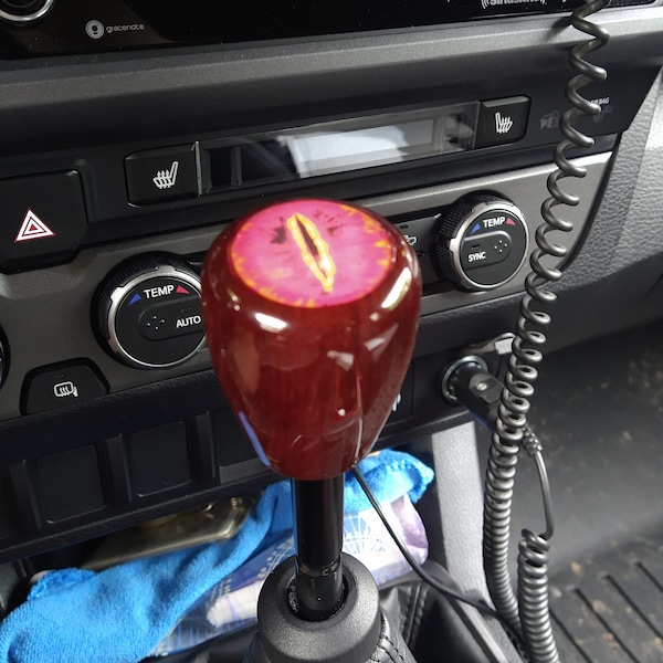 Custom Handmade Stick Shift Knob, Solid Bocote Iron Wood Knob, Custom Fit Manual Transmission ...