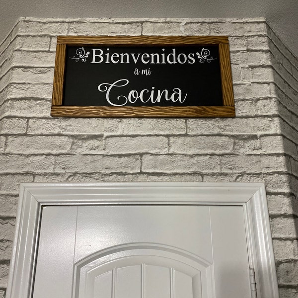 Spanish Home Decor,12x24, Spanish Welcome Sign, Spanish Art, Welcome ...