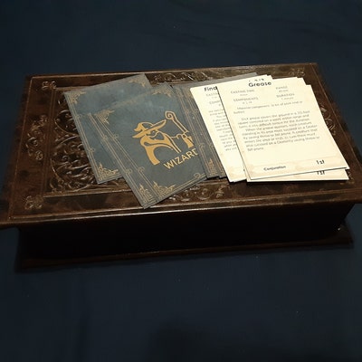 Dnd Wizard Spell Cards Dnd Spellbook Printable D&D Accessory Dungeon ...