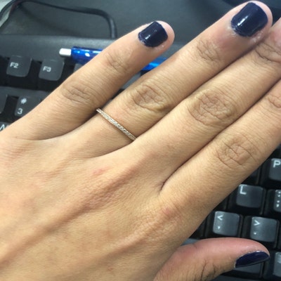 Simple Rose Gold Ring, Minimalist Ring, 2mm Rose Gold Ring for Women ...