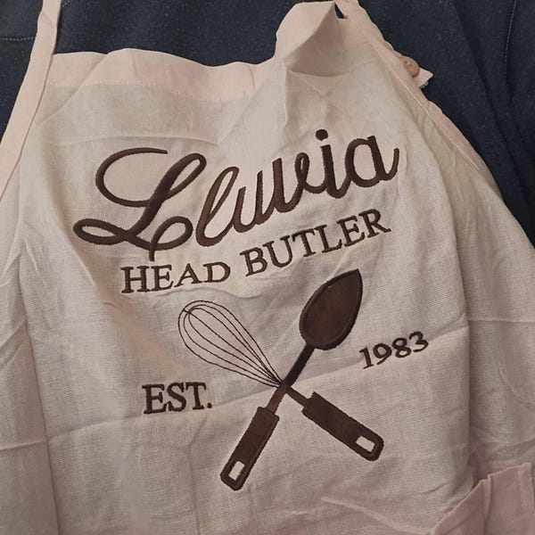 Embroidered Custom Apron, Customized Apron, Kitchen Apron, Personalized ...