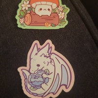 Mushroom Friend on a Log Sap Stickers Cute Decal Cut - Etsy Canada