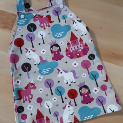 Dungaree Dress Sewing Pattern PDF, Baby Dress Pattern, Girl Sewing ...