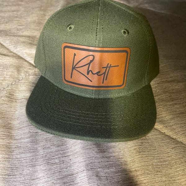 Custom Hat Signature Cursive Name Hat Hexagon Custom Baby Adult ...