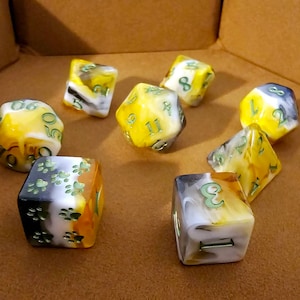 Wheat Dnd Dice Set Polyhedral Dice D&D Dice Dungeons and - Etsy