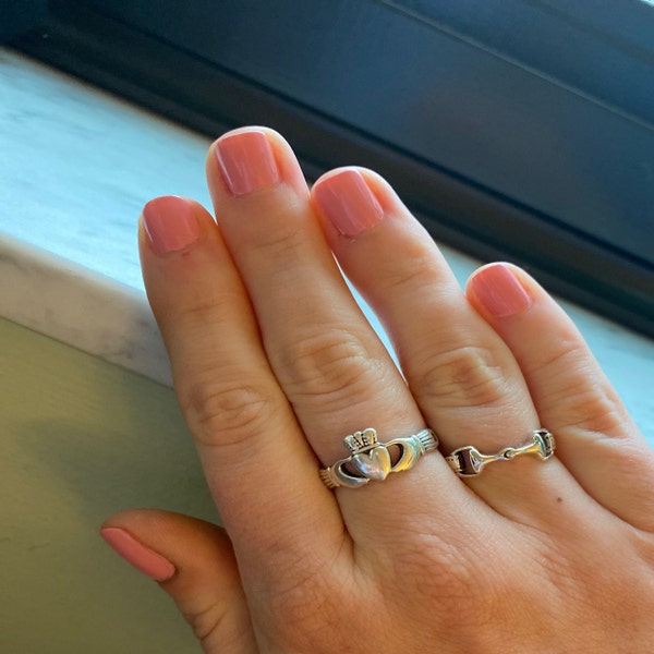 Snaffle Bit Horse Ring - Snaffle Bit Sterling Silver - Equestrian ...