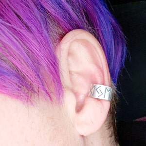 Viking Ear Cuff Custom Elder Futhark Runes Viking Beard Bead Viking ...