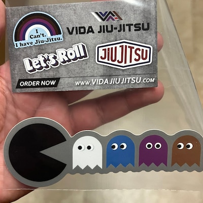 Mastering Chokeholds Jiu-jitsu Sticker Vintage Illustration BJJ Die-cut ...