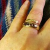 Stackable Name Ring Initial Ring Silver Id Ring Gold Stacking Ring ...