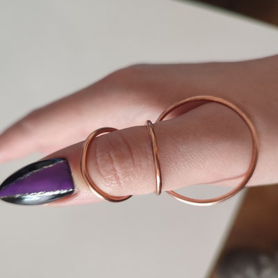 Arthritis Finger MCP Joints Splint Brass or Sterling Silver Hammered ...