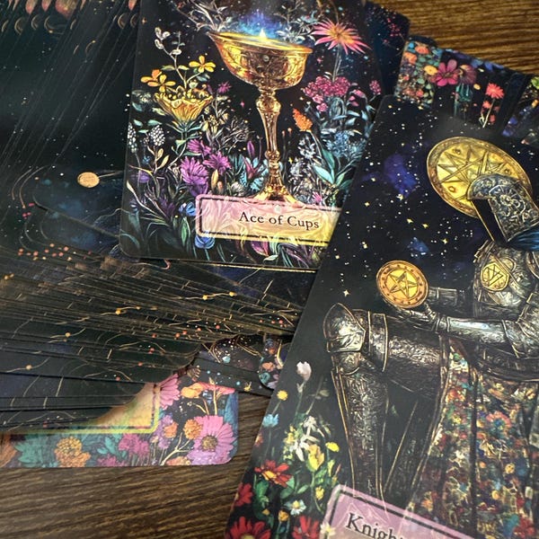 Tarot Deck, Tarot Card Deck, Tarot Deck With Guidebook, Indie Unique ...