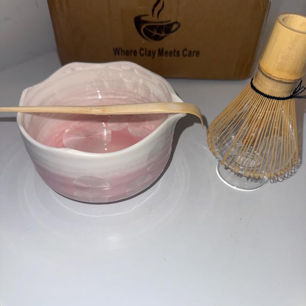 Hand Painted Cute Capybara Matcha Gift Set Matcha Bowl With Bamboo ...