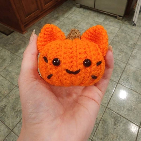 The ORIGINAL Pur-kin Pumpkin Cat Crochet | PDF File Pattern Download ...