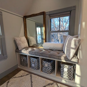 Custom Trapezoid Bay Window Seat Cushion, Bench Seat , Chair Pad ...