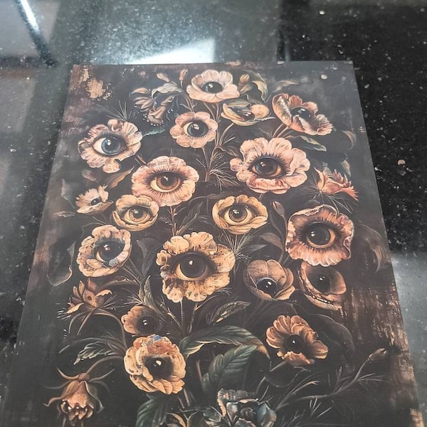 Botanical Goth Print, Victorian Gothic Home Decor, Witchy Goth Room ...