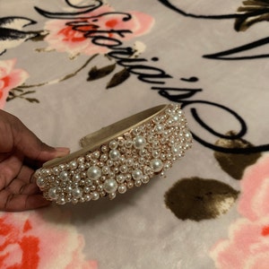 Vintage Pearl Headband | Etsy