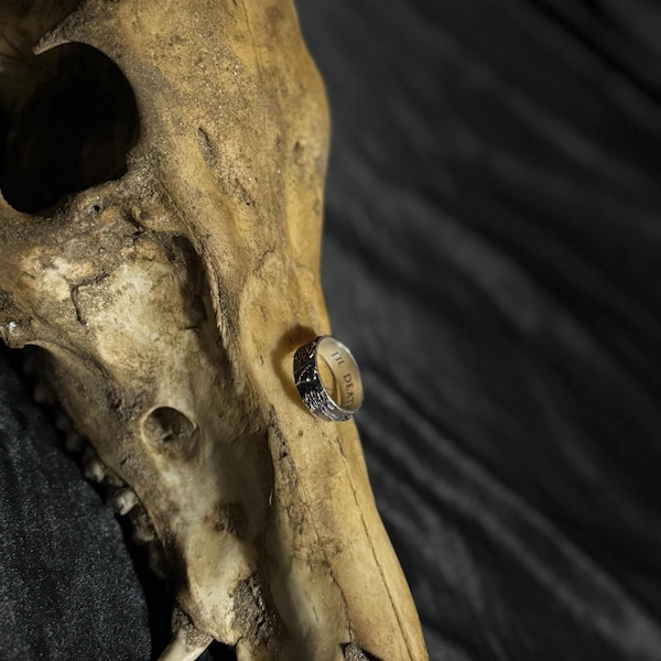 Namakubi Geisha Ring Unique Japanese Art Ring Handmade Sterling Silver ...