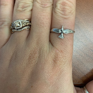 Sterling Silver Thunderbird Ring Hawk Ring Silver Eagle Ring Silver ...