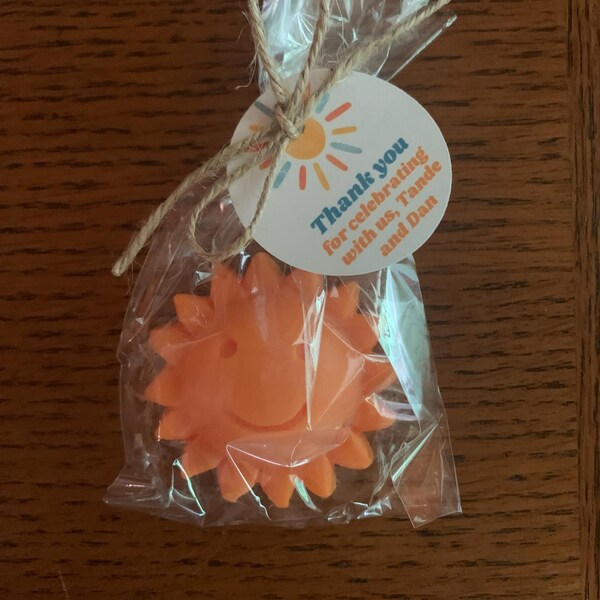 Sun Baby Shower Soap Favors Sunshine Soap Here Comes the Son Soap Baby ...