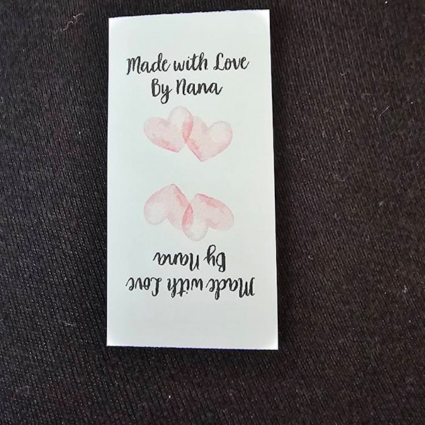 Custom White Fabric Clothing Labels Product Tags Handmade Items ...