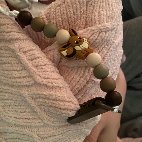 Mushroom Pacifier Clip - Etsy