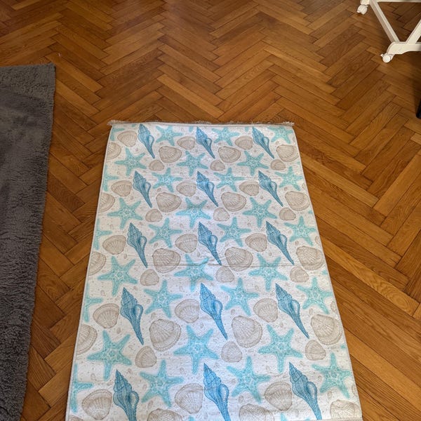 Soft Pink Blush Area Rug-pastel Slip Free Rug-aesthetics Washable ...