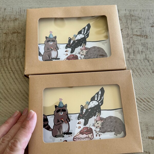 Funny Cat Thank You Card, Silly Art for Cat Lovers, Funny Greeting Card ...