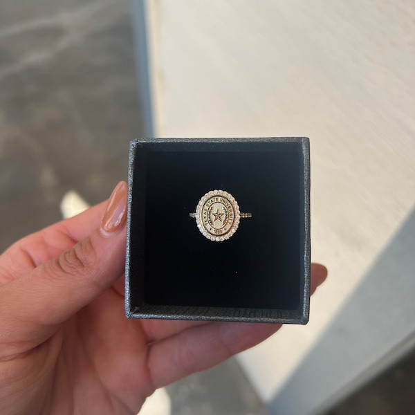 Silver and Gold College Class Rings, Women's Class Ring, Gold ...