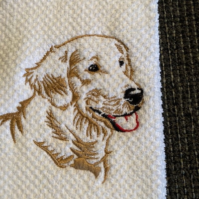 Golden Retriever Machine Embroidery Design, Golden Retriever Outline ...
