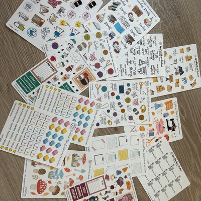 Grades and Reports Teacher Planner Stickers - Etsy