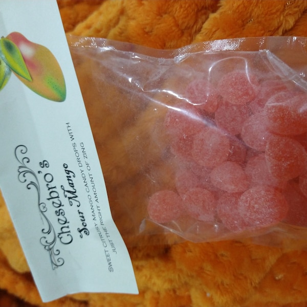 Sour Mango Hard Candy Drops 4.5 Ounces - Etsy
