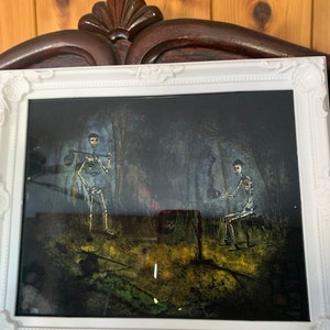 10x10 PHYSICAL PRINT Swamp Skeletons Print on Enhanced - Etsy